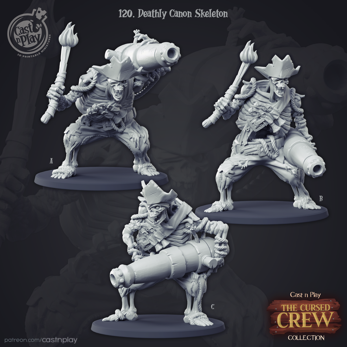 Cannon Skeleton, Cast N Play – Daedalus Studios