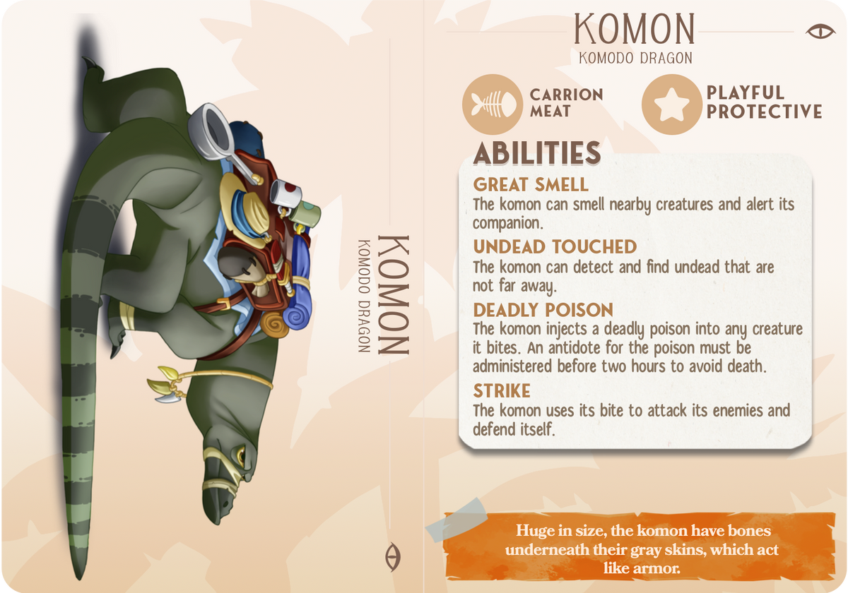Komodo Dragon Companion, Cast N Play, Cornelia's Companions – Daedalus Studios