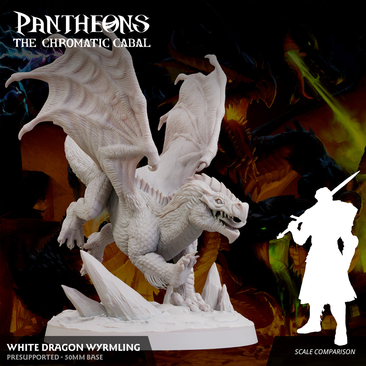 White Wyrmling, Arcane Minis, Pantheons – Daedalus Studios