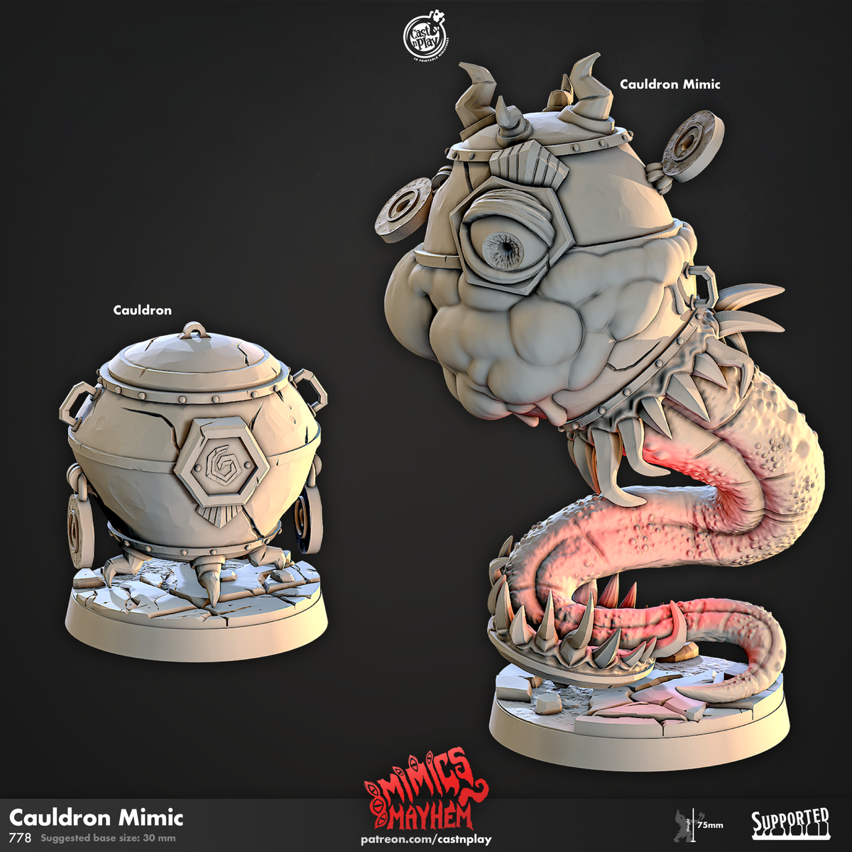 Cauldron Mimic, Cast N Play, Mimics Mayhem – Daedalus Studios