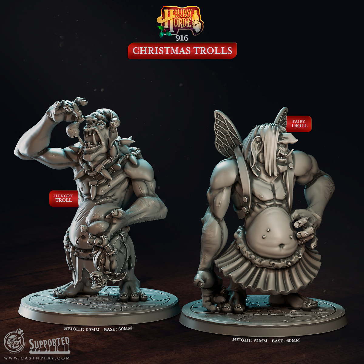 Christmas Trolls, Cast N Play, Holiday Horde – Daedalus Studios