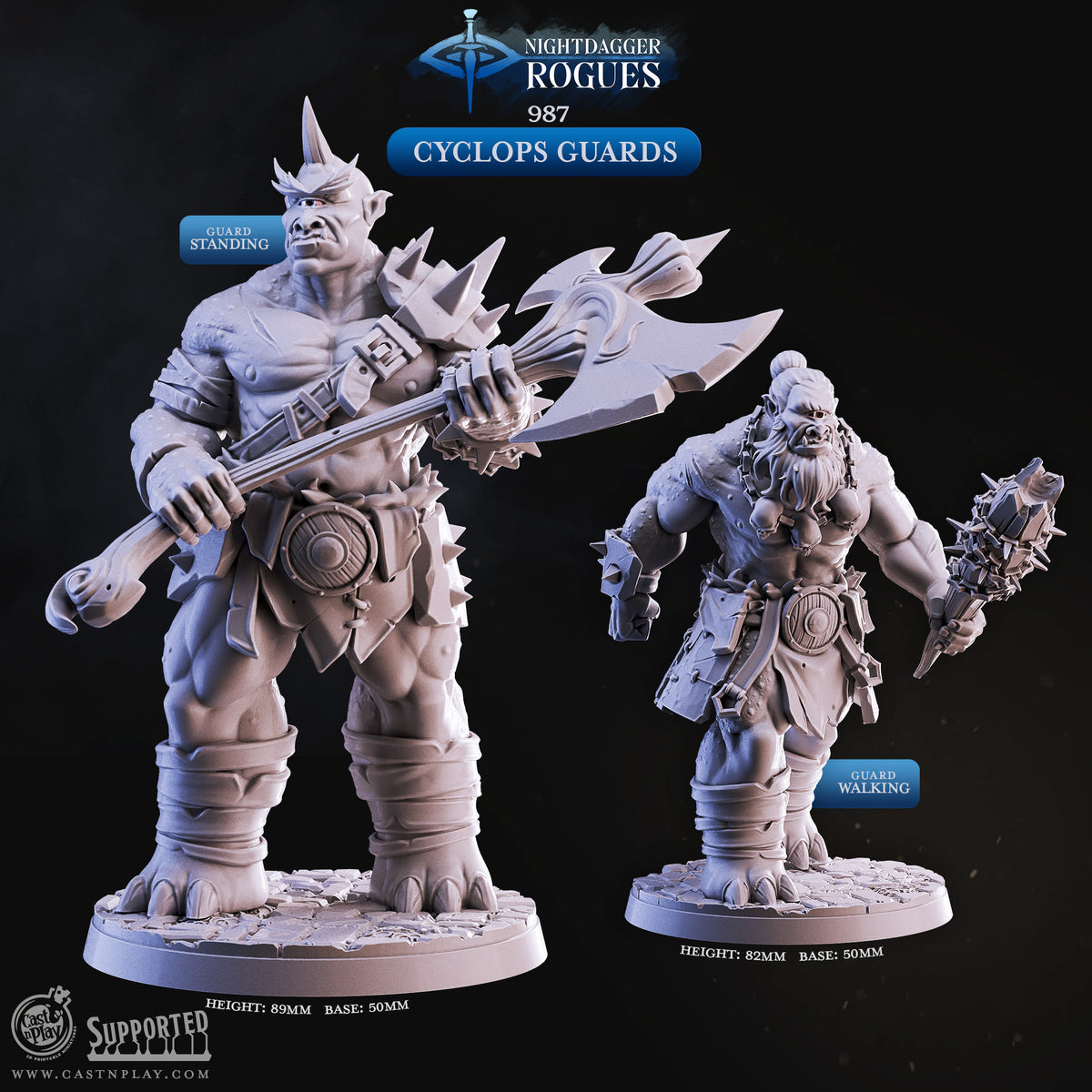 Cyclops Guards, Cast N Play, Nightdagger Rogues – Daedalus Studios