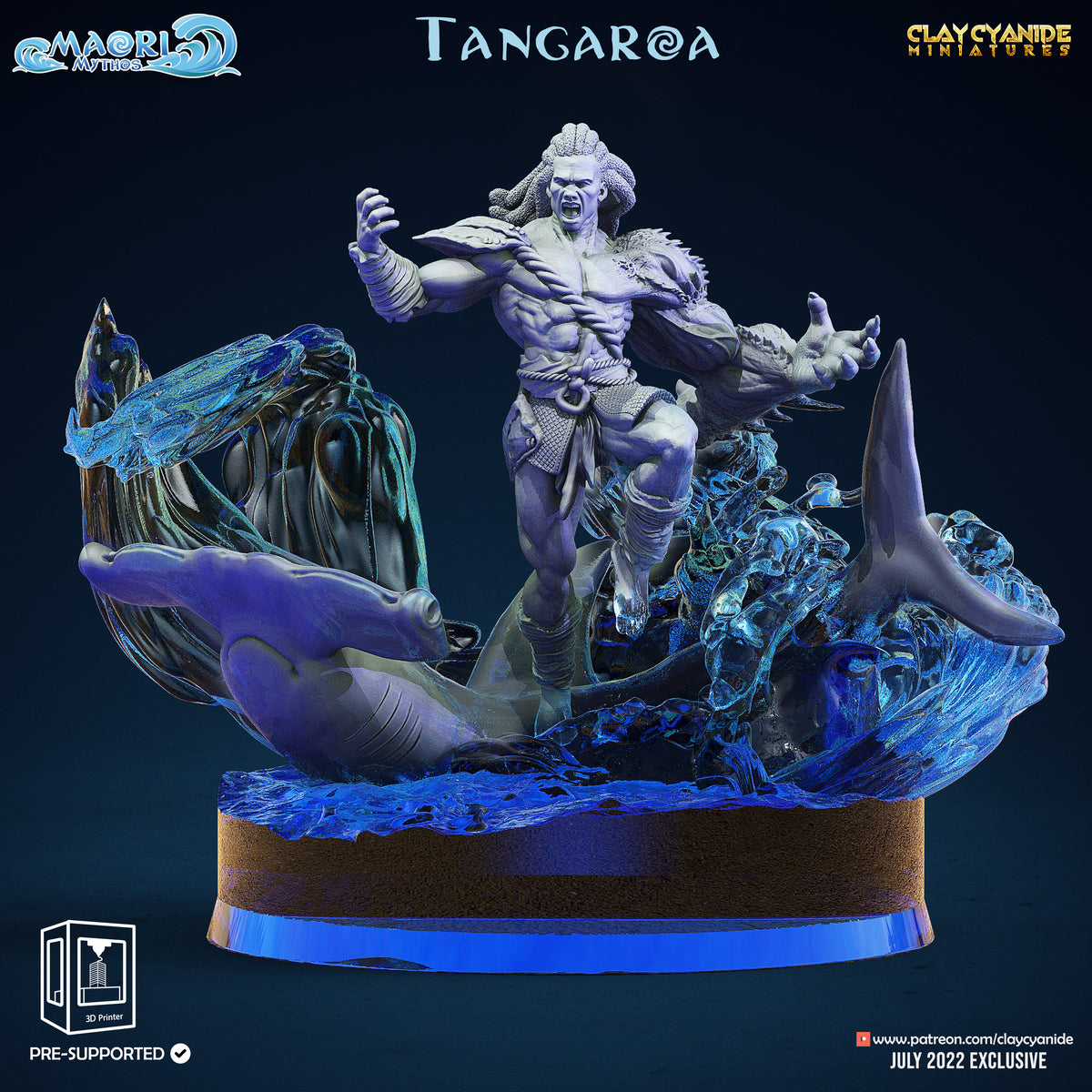 Tangaroa, Maori Mythos, Clay Cyanide – Daedalus Studios