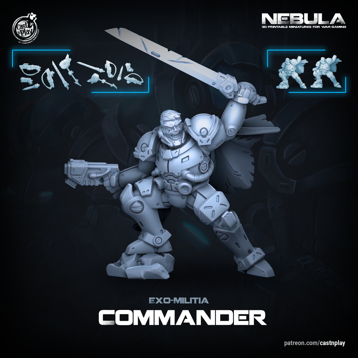 Exo Marine Commander, Cast N Play – Daedalus Studios