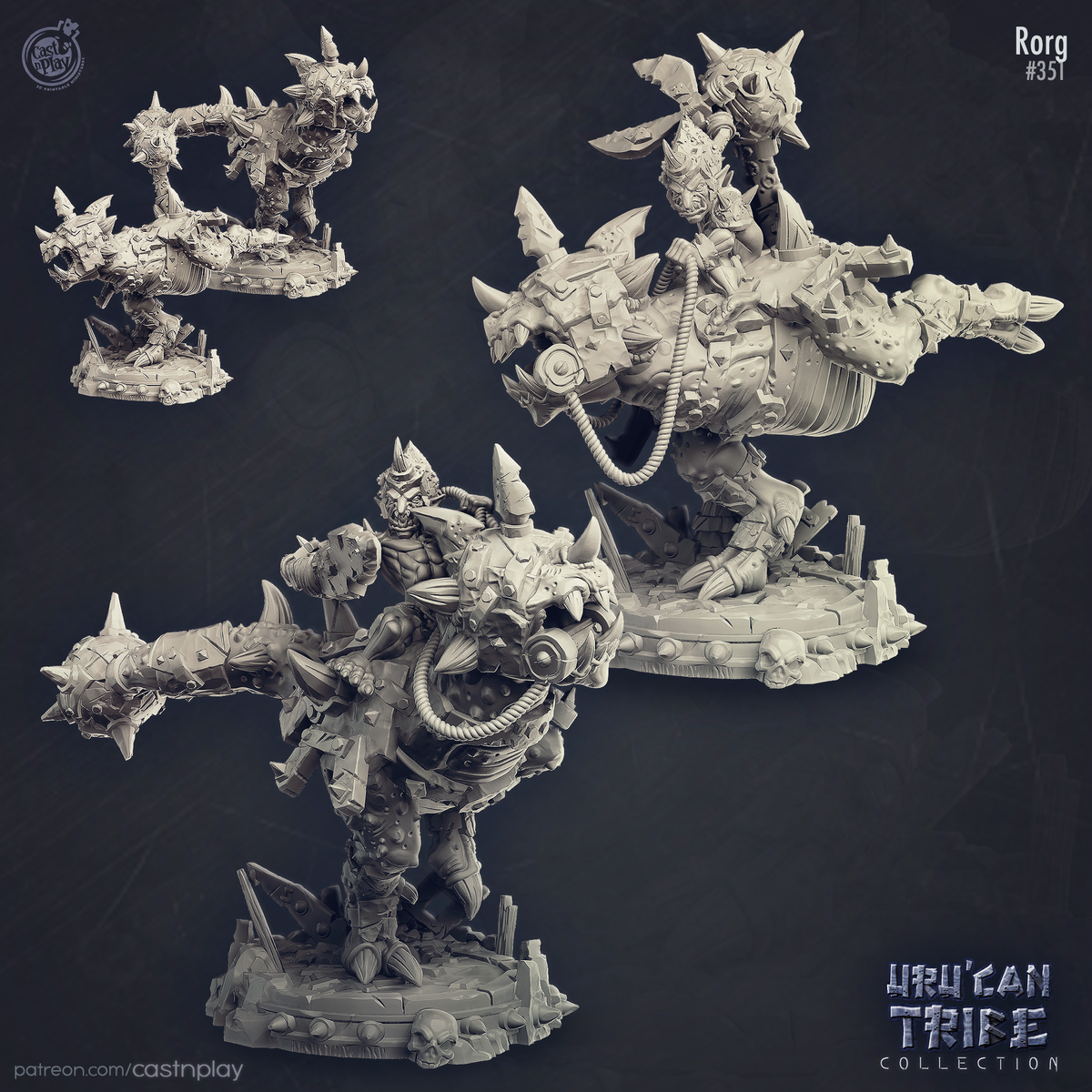 Rorg, Beast Riders, Cast N Play, D&D, Pathfinder, TTRPG, Age of Sigmar ...
